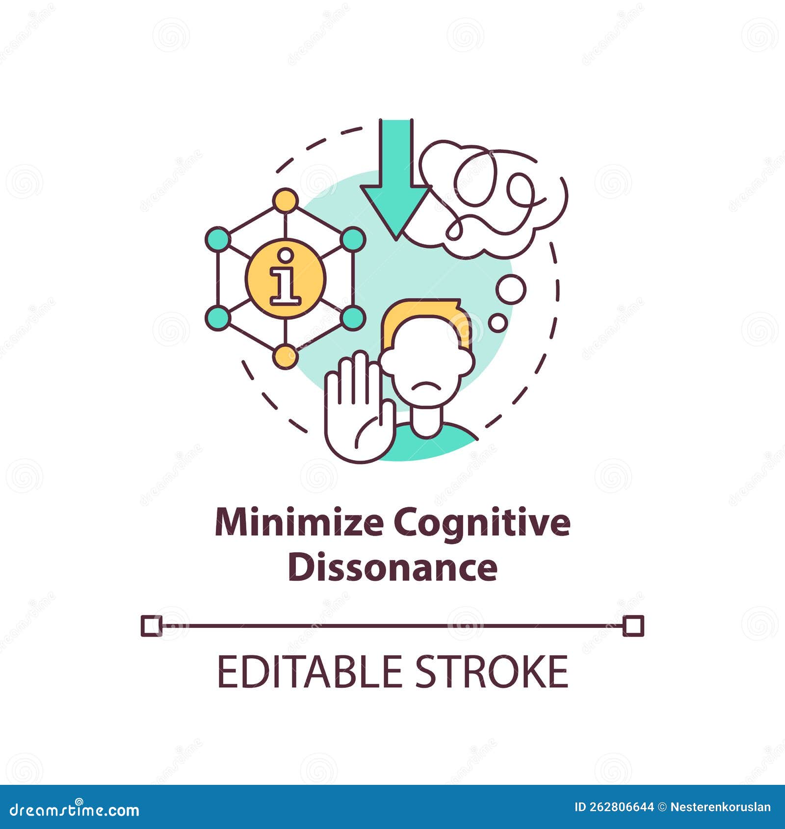 Minimize Cognitive Dissonance Concept Icon Stock Vector - Illustration ... Minimize Cognitive Dissonance Concept Icon Stock Vector - Illustration ...