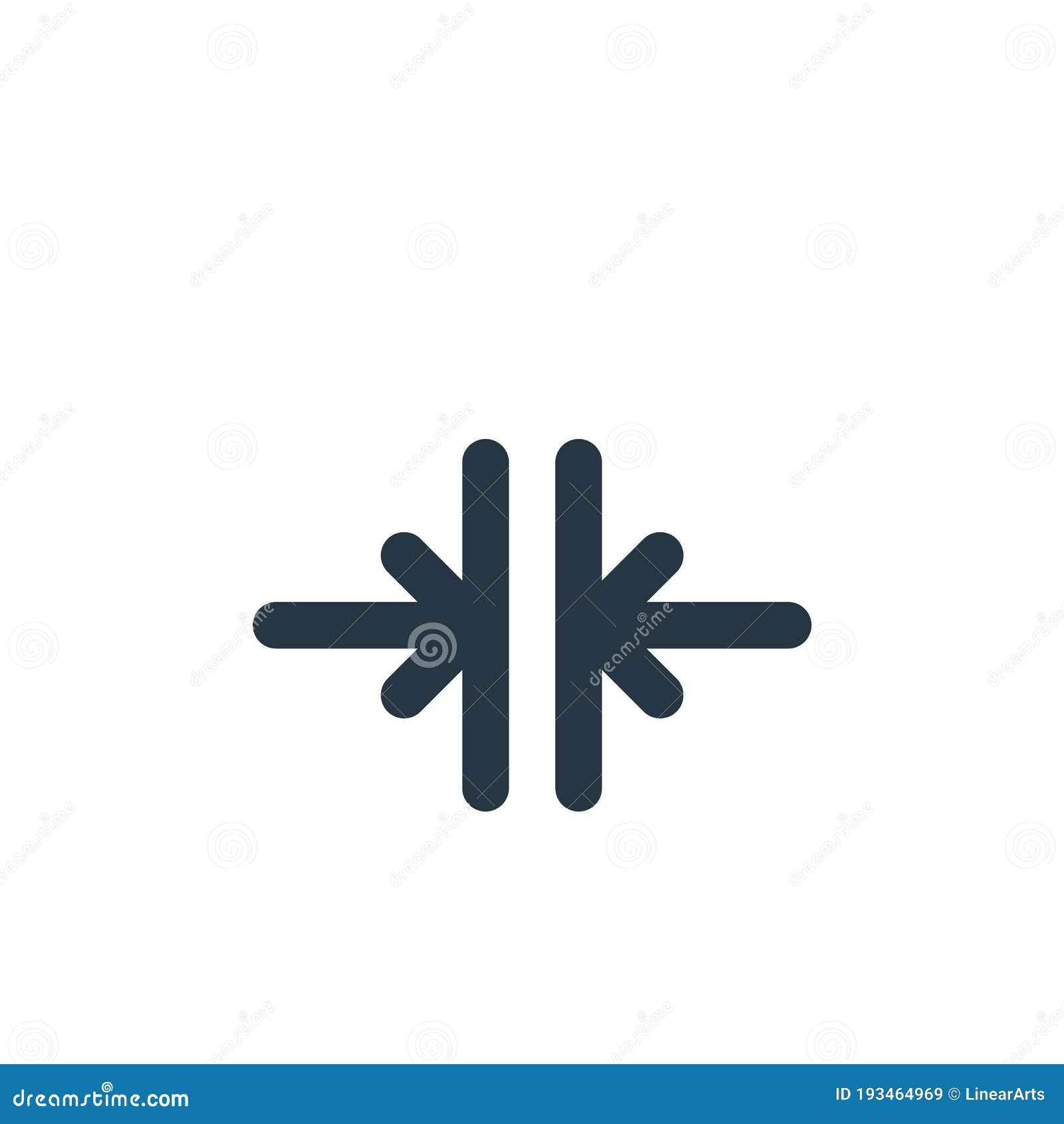 Minimize Icon Vector from Arrows Concept. Thin Line Illustration of ...