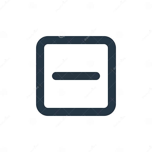 Minimize Sign Icon Vector From Essentials Ui Concept Thin Line Illustration Of Minimize Sign