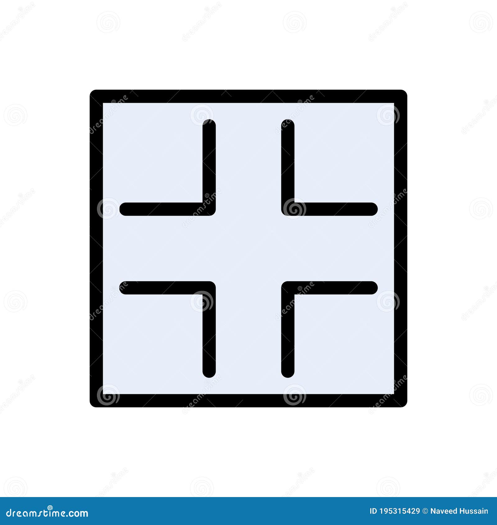 Minimize Vector Flat Color Icon Stock Vector - Illustration of wide ...