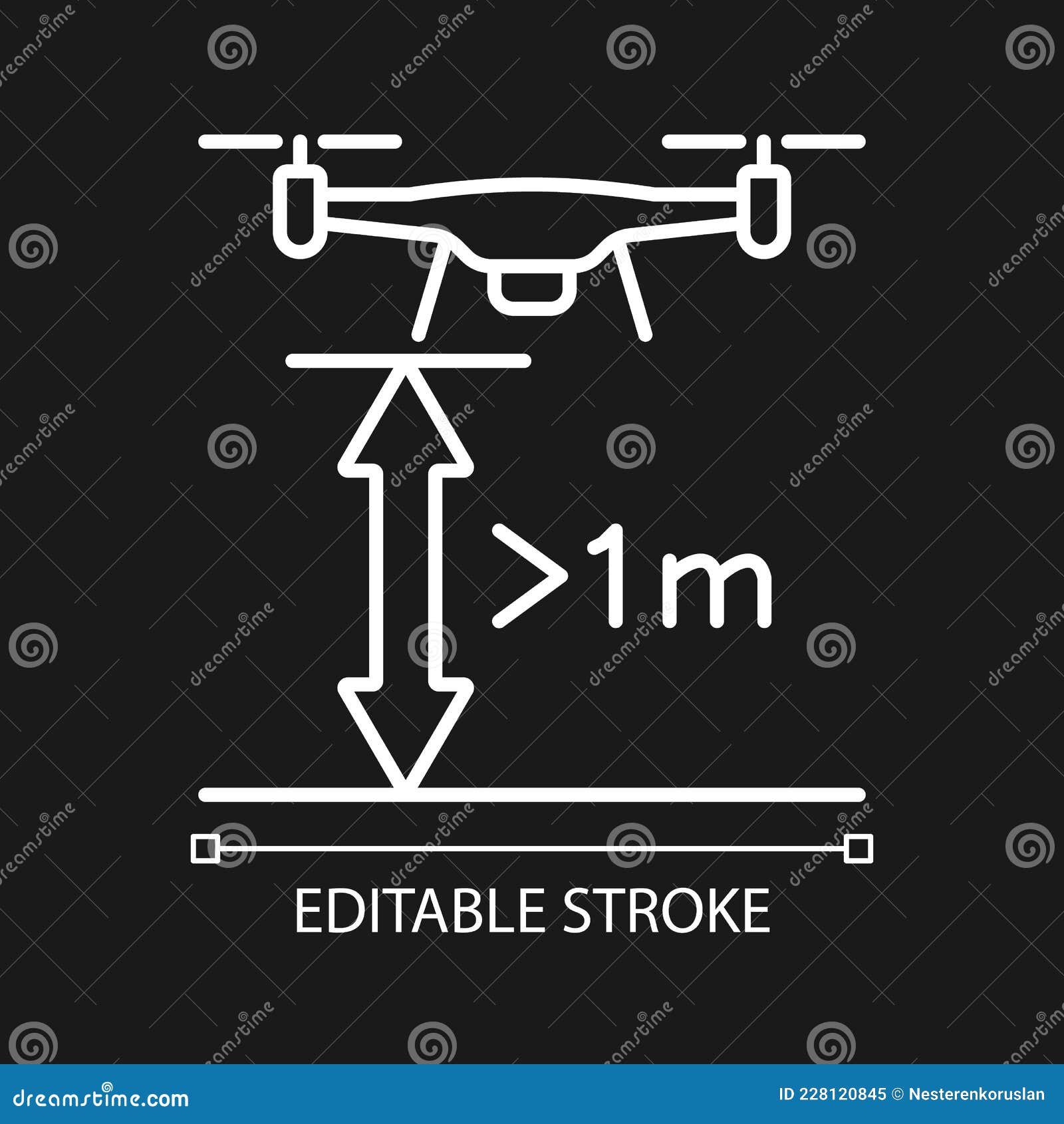 Max Flight Height Gradient Linear Vector Manual Label Icon ...