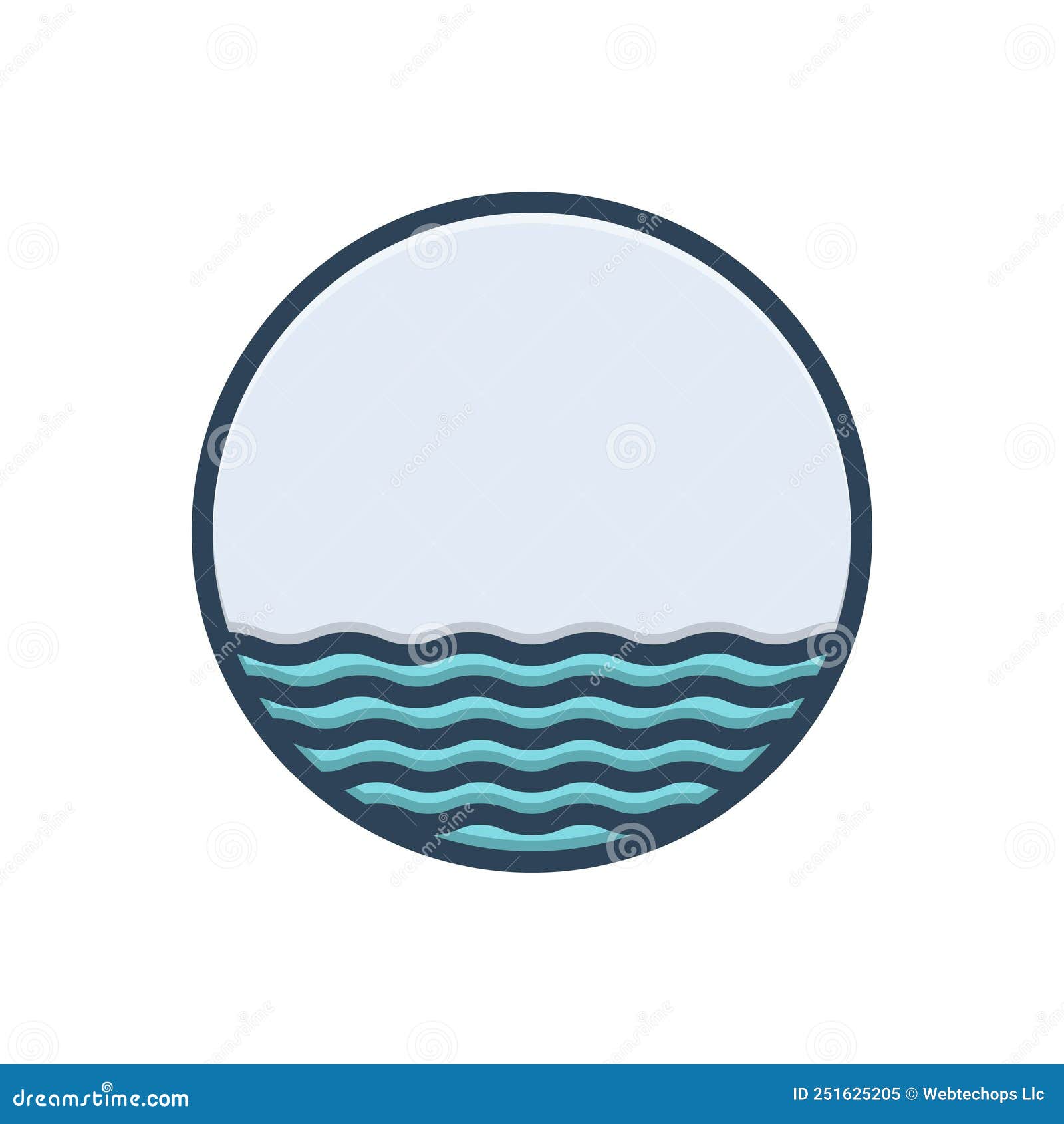 Color Illustration Icon for Minimum, Bottom Level and Depth Stock ...