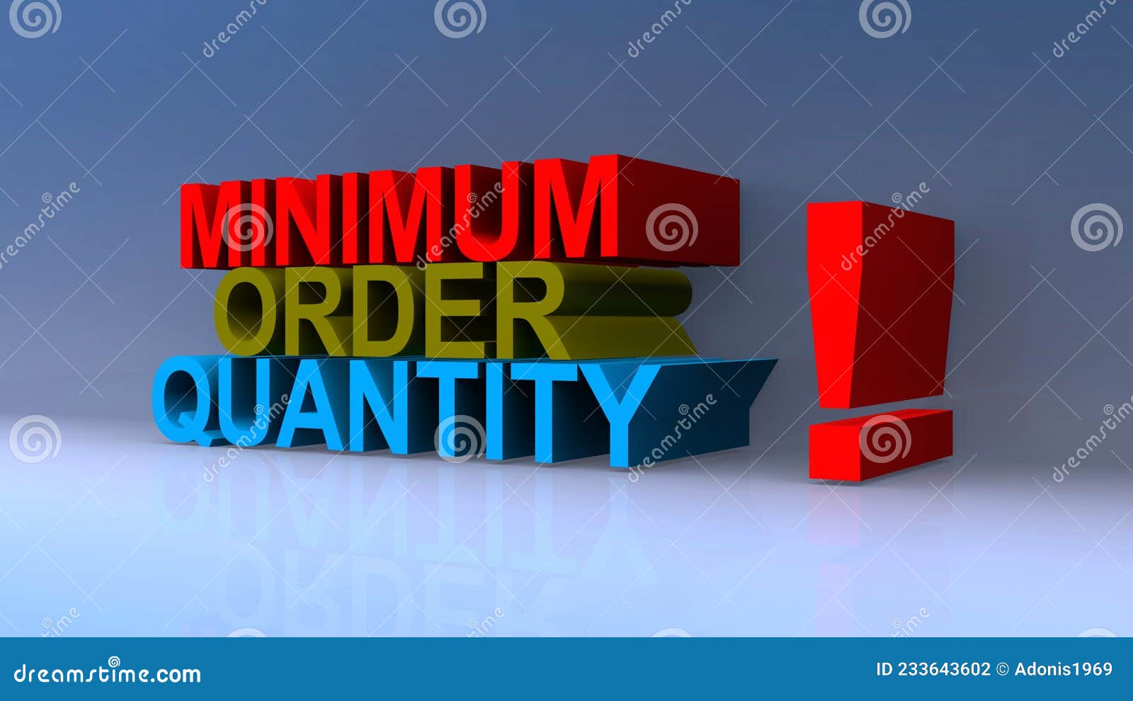 Moq Minimum Order Quantity Concept With Big Word Or Text And Team ...