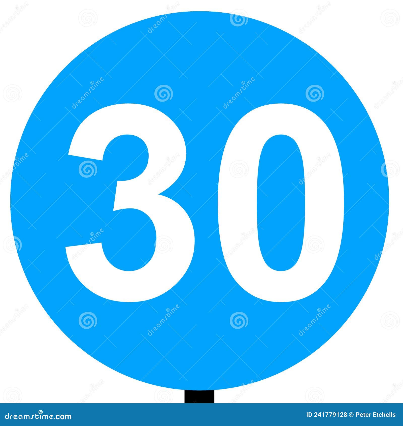 Minimum Speed Limit Traffic Sign Stock Illustration - Illustration of ...
