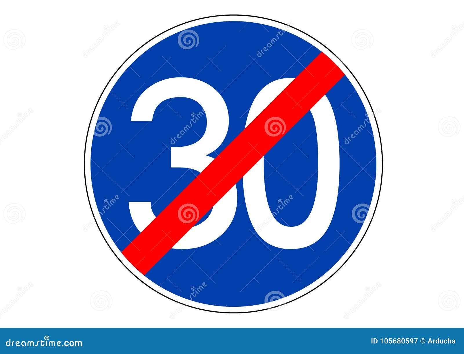 Minimum Speed in the Road Traffic Sign Stock Vector - Illustration of ...