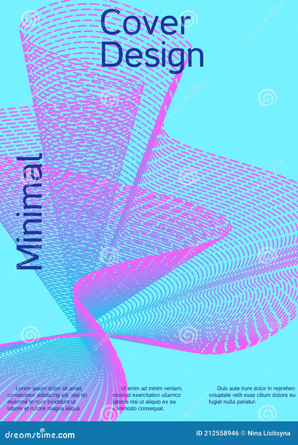 Minimum Vector Coverage Creative Fluid Background Stock Vector