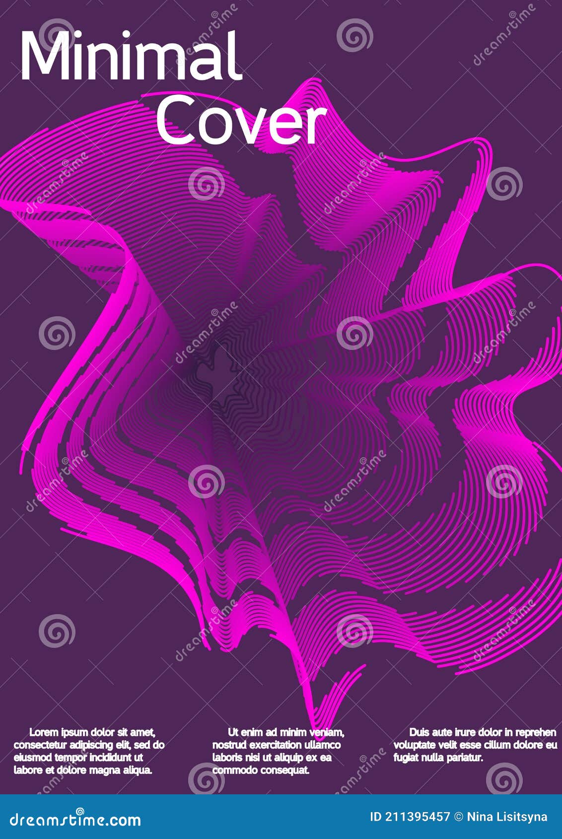 Minimum Vector Coverage. Future Futuristic Template with Abstract ...