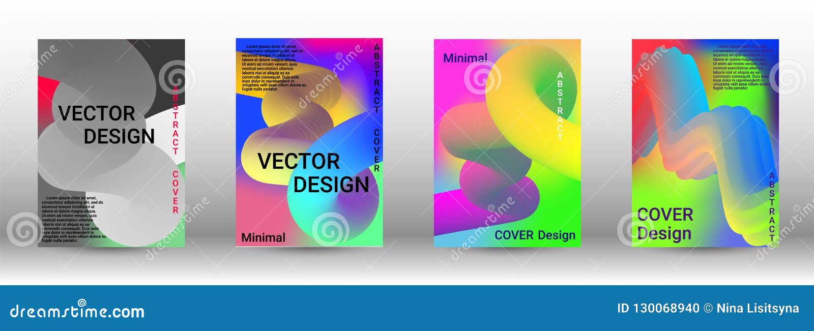 Minimum Vector Coverage. Set of Abstract Covers. Stock Vector ...
