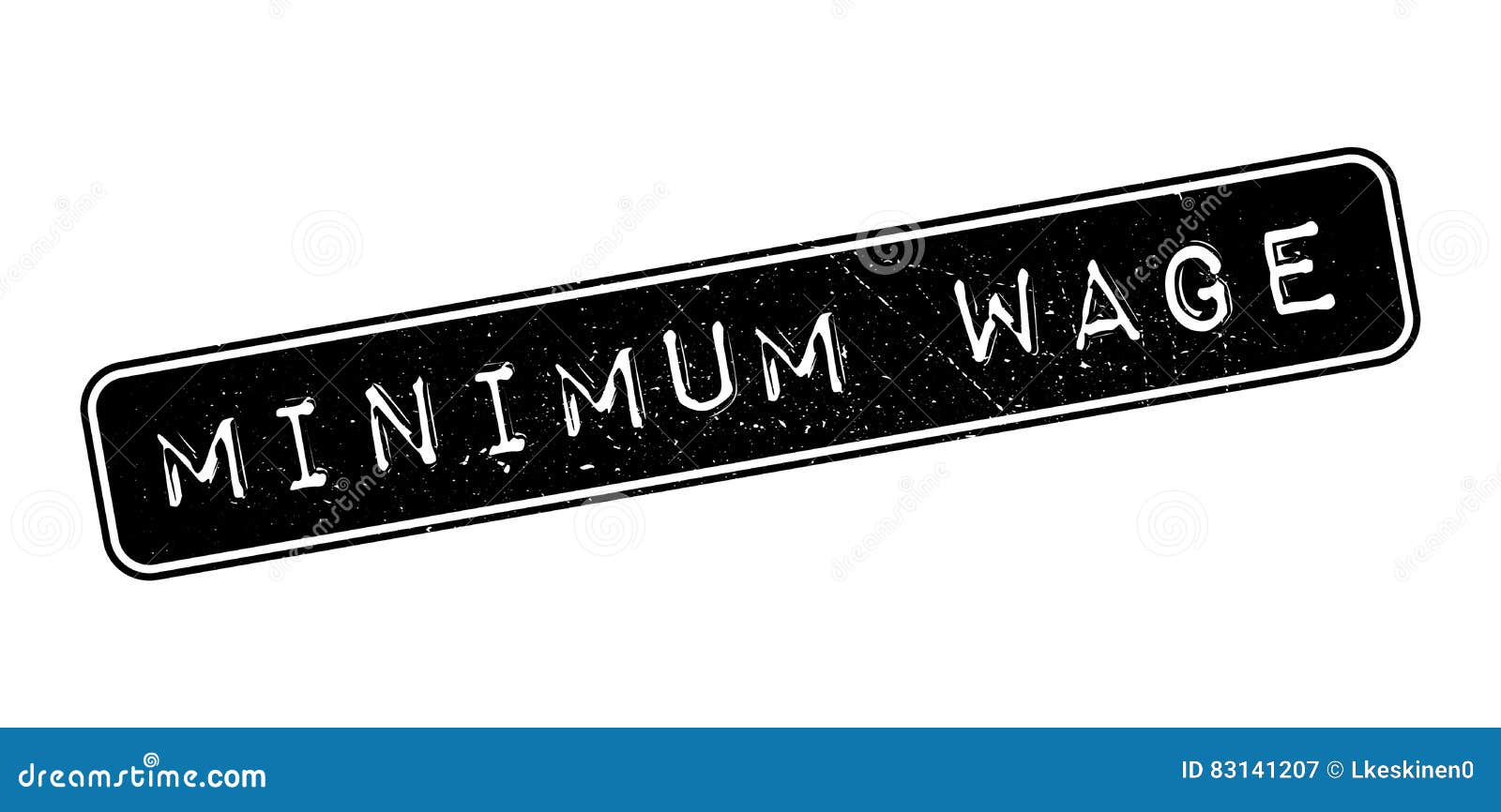 Minimum Wage rubber stamp stock illustration. Illustration of recession ...