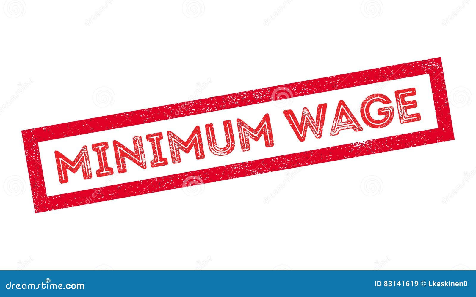 Minimum Wage rubber stamp stock illustration. Illustration of isolated ...