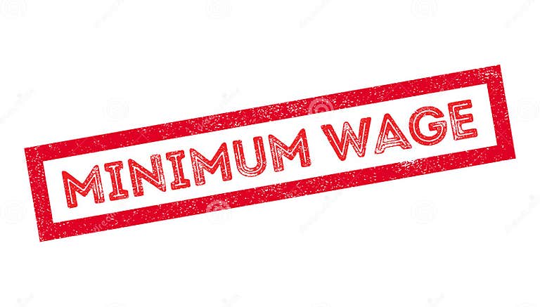 Minimum Wage rubber stamp stock illustration. Illustration of isolated ...