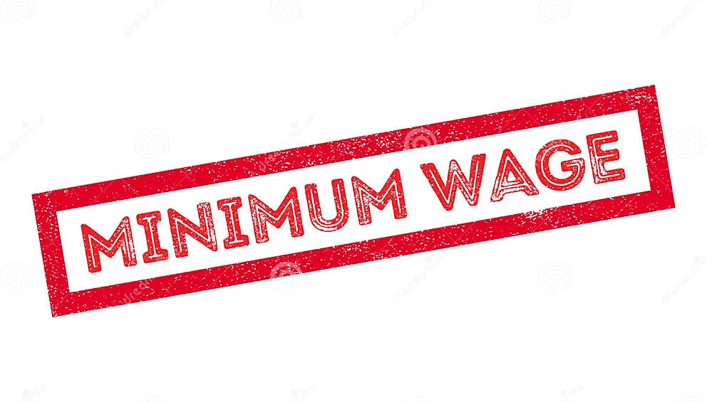 Minimum Wage rubber stamp stock illustration. Illustration of isolated ...