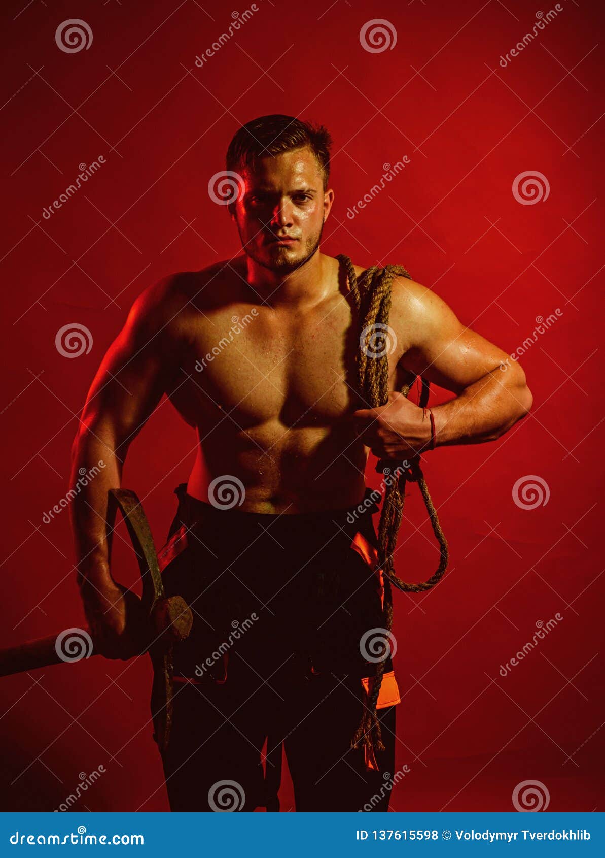 Mining Area Under Construction. Construction Worker or Man Miner with ...