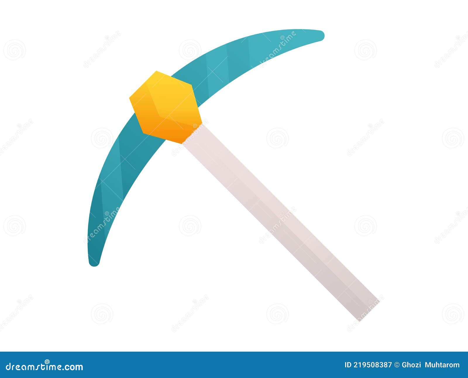 Mining Axe Hammer Single Isolated Icon with Smooth Style Stock Vector ...