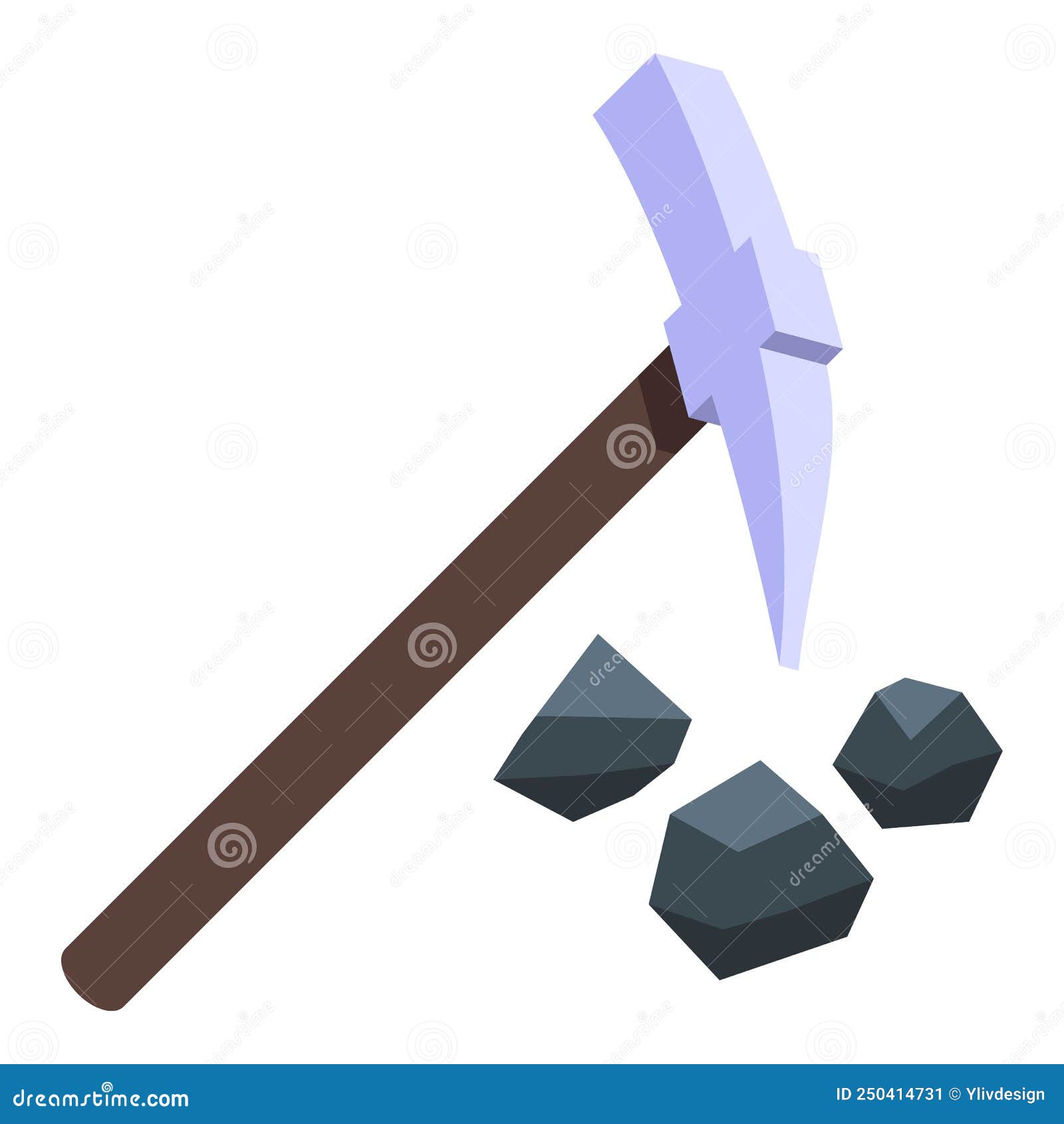 Mining Axe Icon Isometric Vector. Truck Industry Stock Vector ...