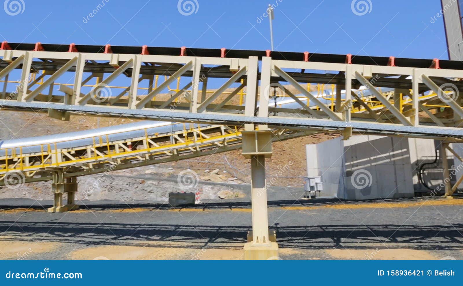 Gold mine mining buildings stock video. Video of metal - 158936421