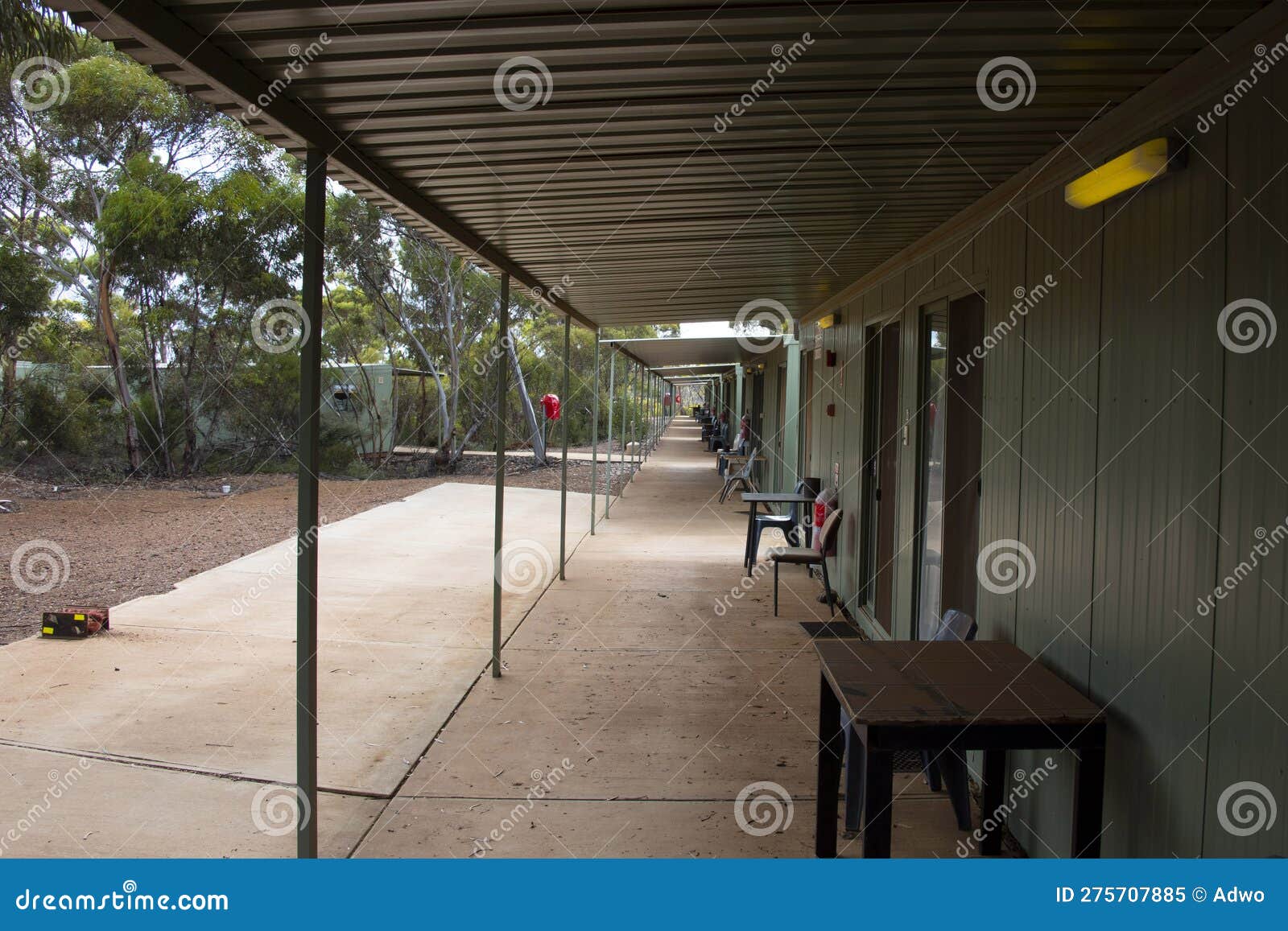 Mining Camp Accommodation stock image. Image of accommodation - 275707885