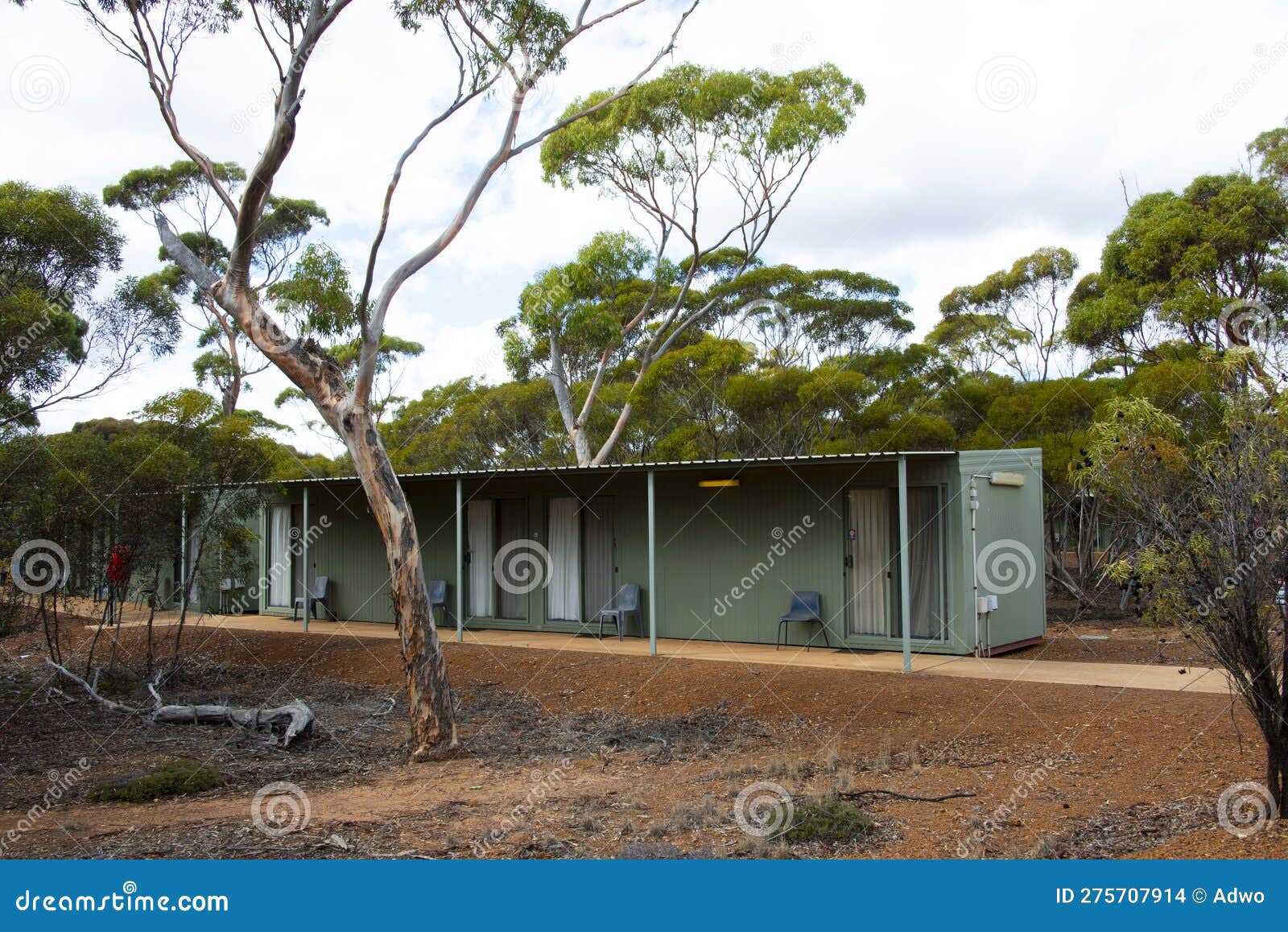 Mining Camp Accommodation stock photo. Image of western - 275707914