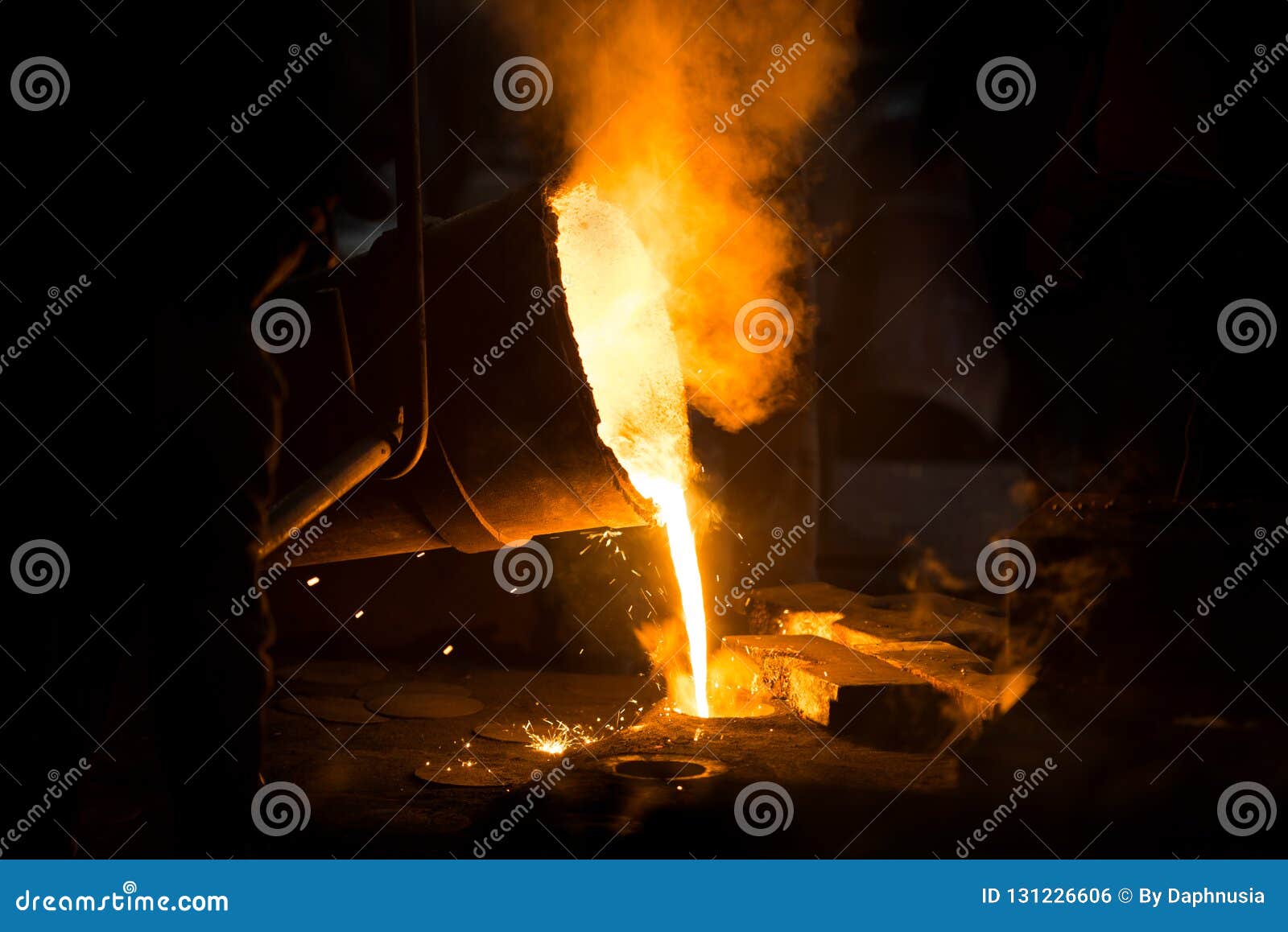 Mining casting work stock photo. Image of dark, container - 131226606