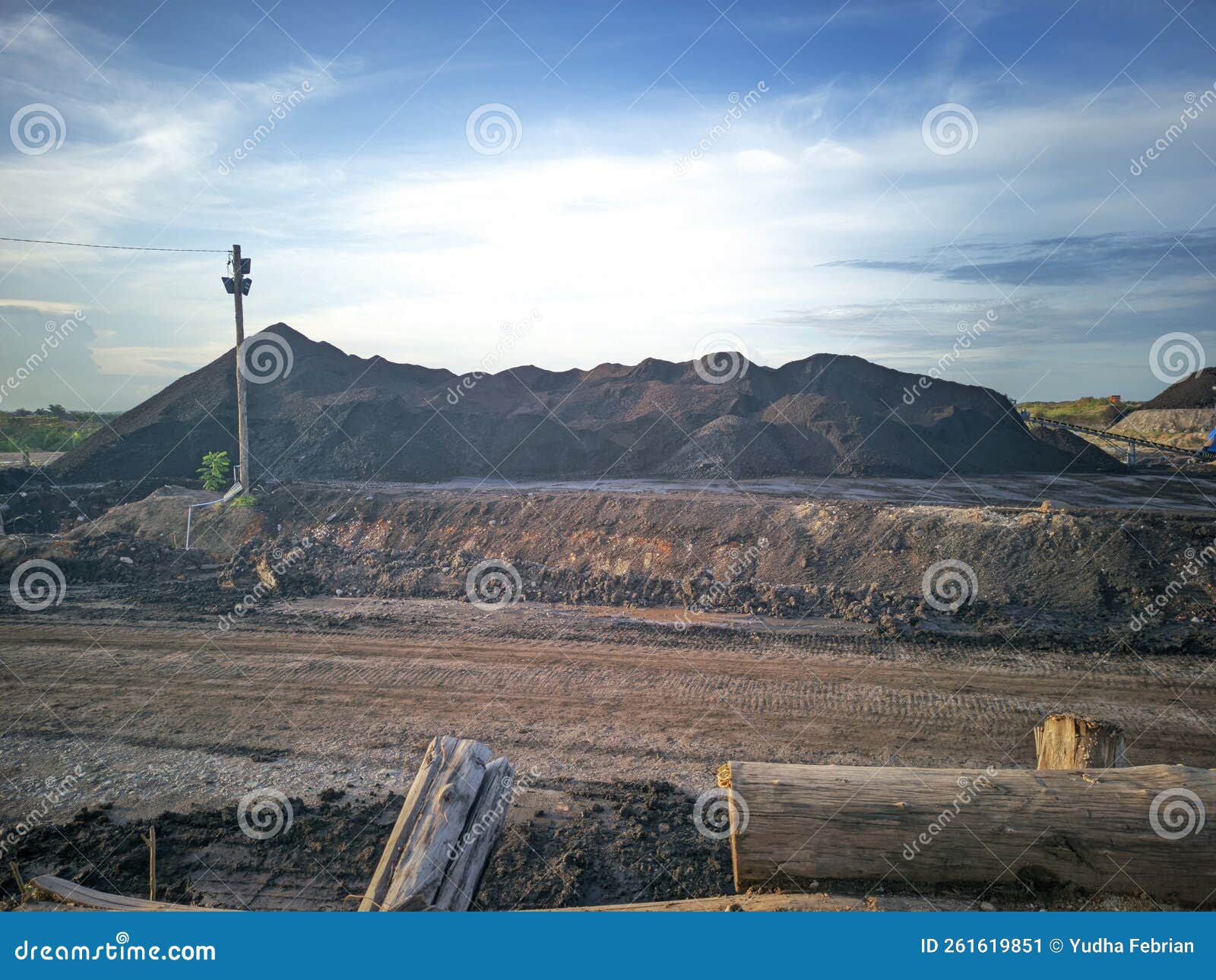 Coal Landscape Mining Geology Blue Stock Image - Image of mining, coast ...