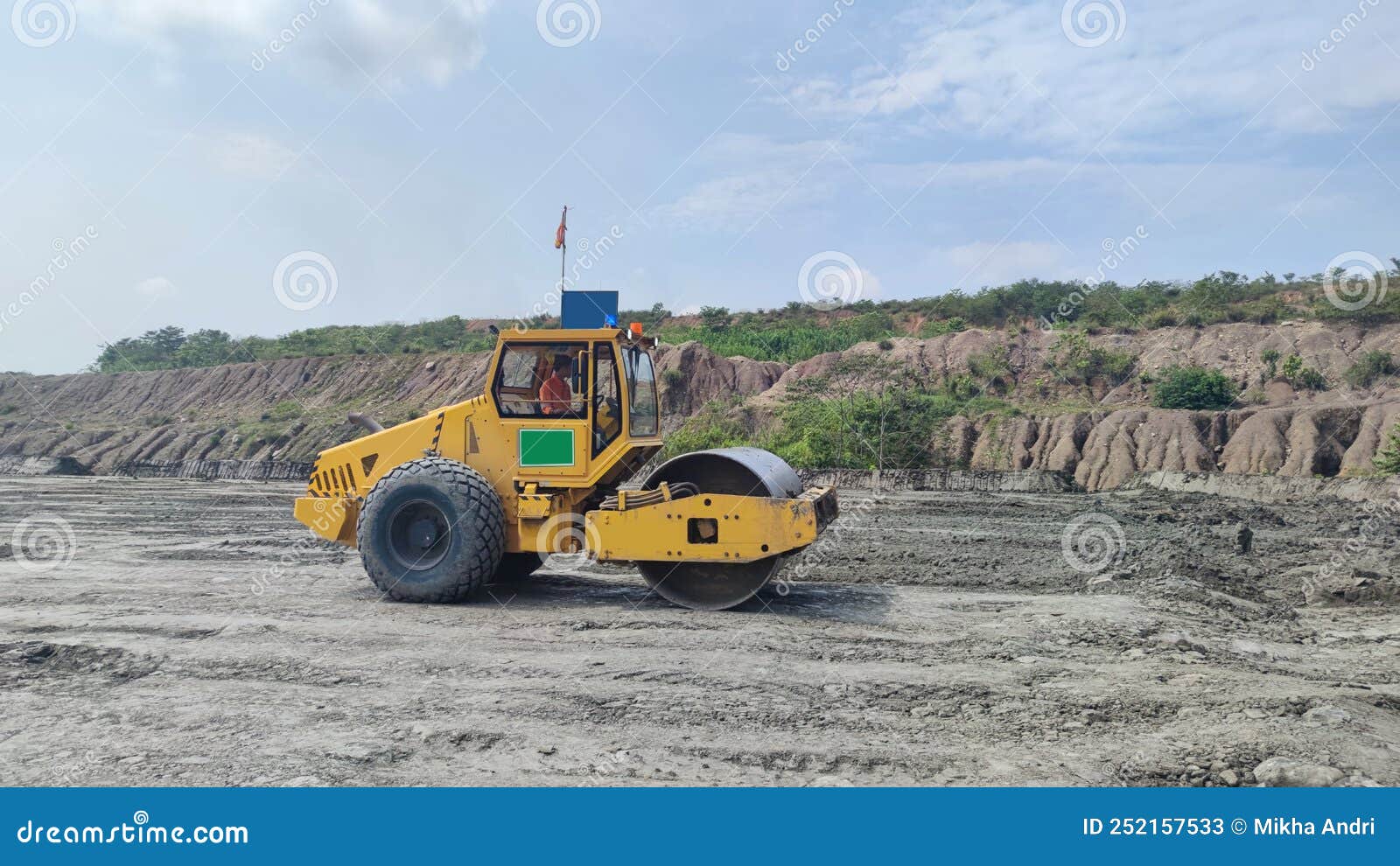 Mining Compactor Working in Coal Mine Stock Image - Image of working ...