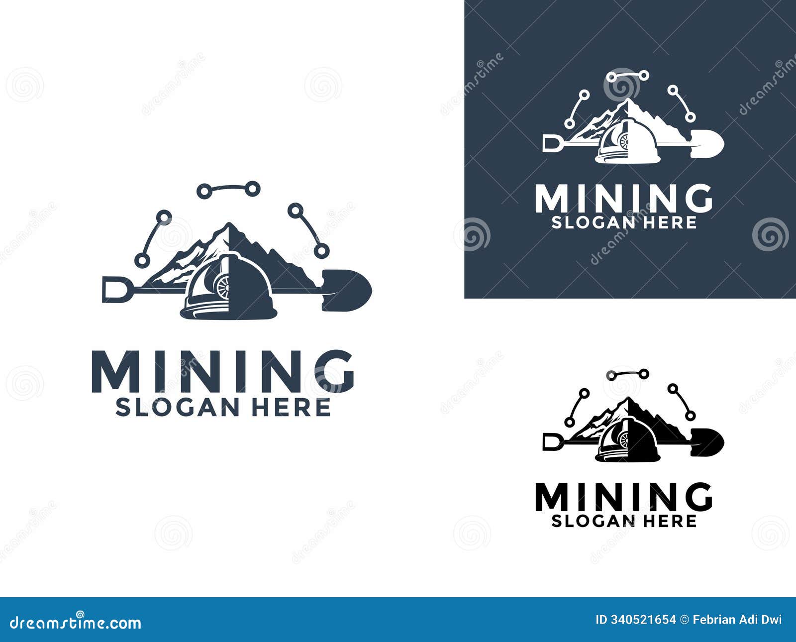 Mining Crypto Vintage Logo Vector Illustration. Mining Logo Design Icon ...