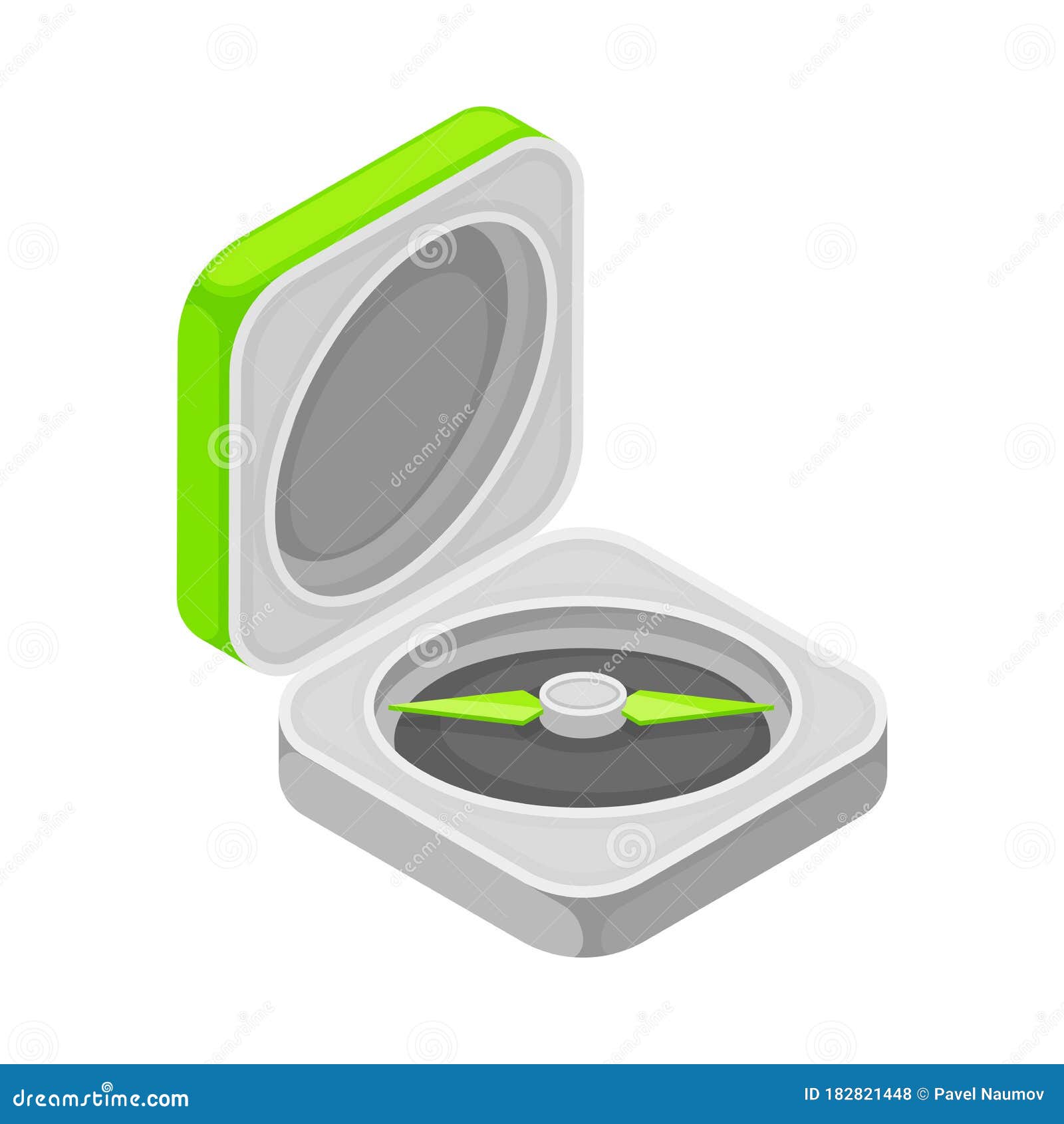 Mining Compass for Surveying As Geology Instrument Vector Illustration ...