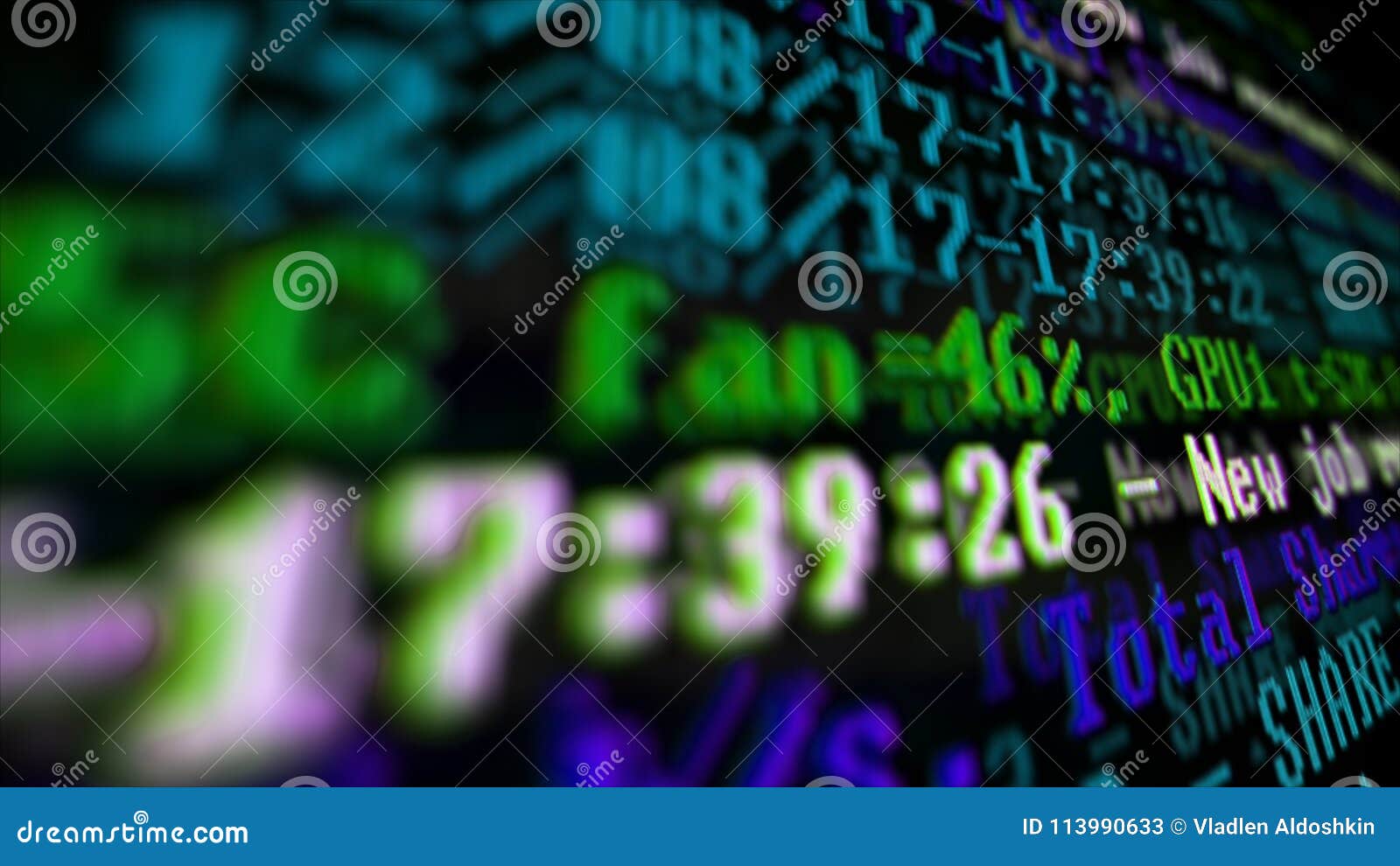 Mining Cryptocurrency Process Program on Display PC. Using Software ...