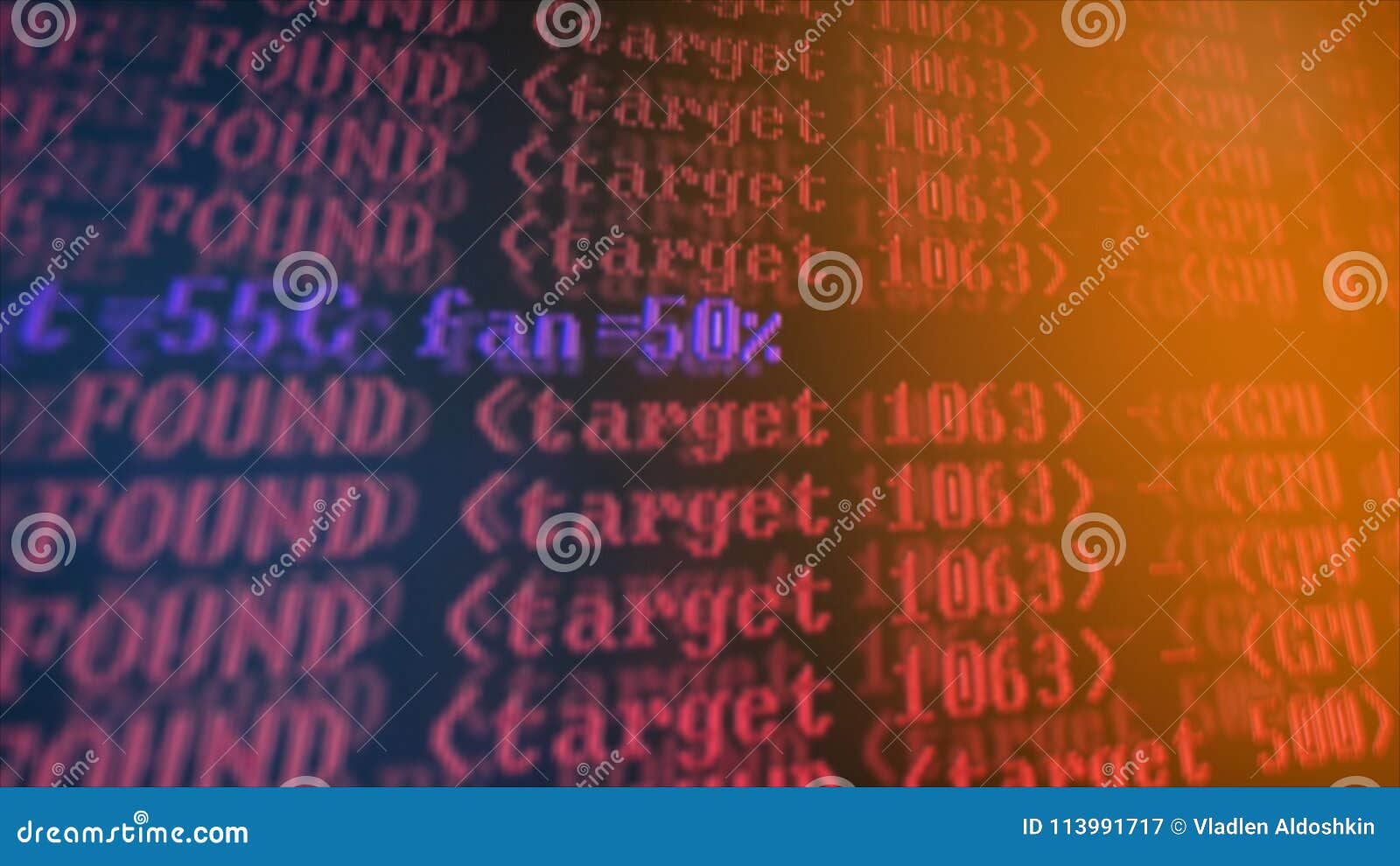 Mining Cryptocurrency Process Program on Display PC. Using Software. Share Found Stock Image ...