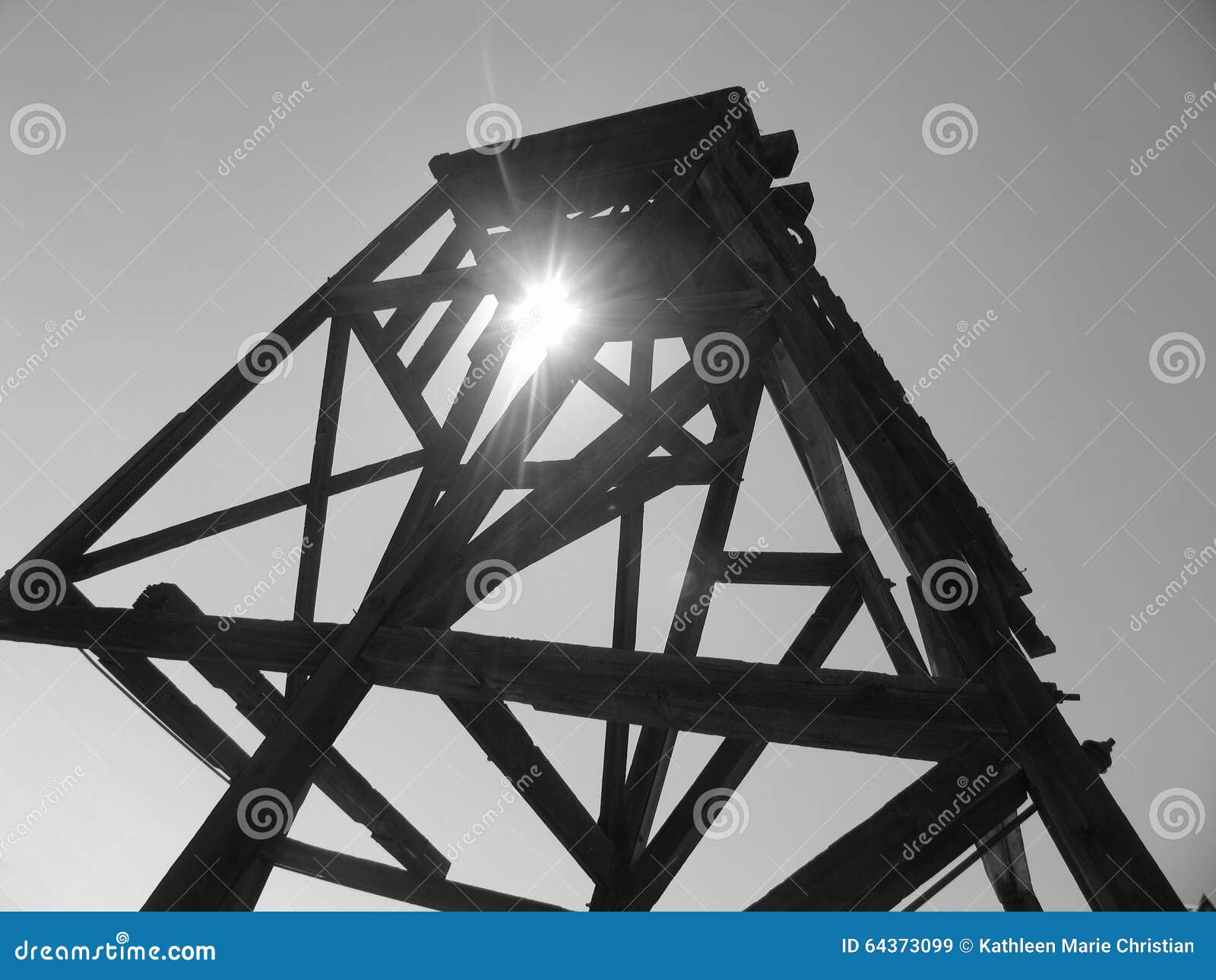 Mining Derrick stock image. Image of back, derrick, western - 64373099