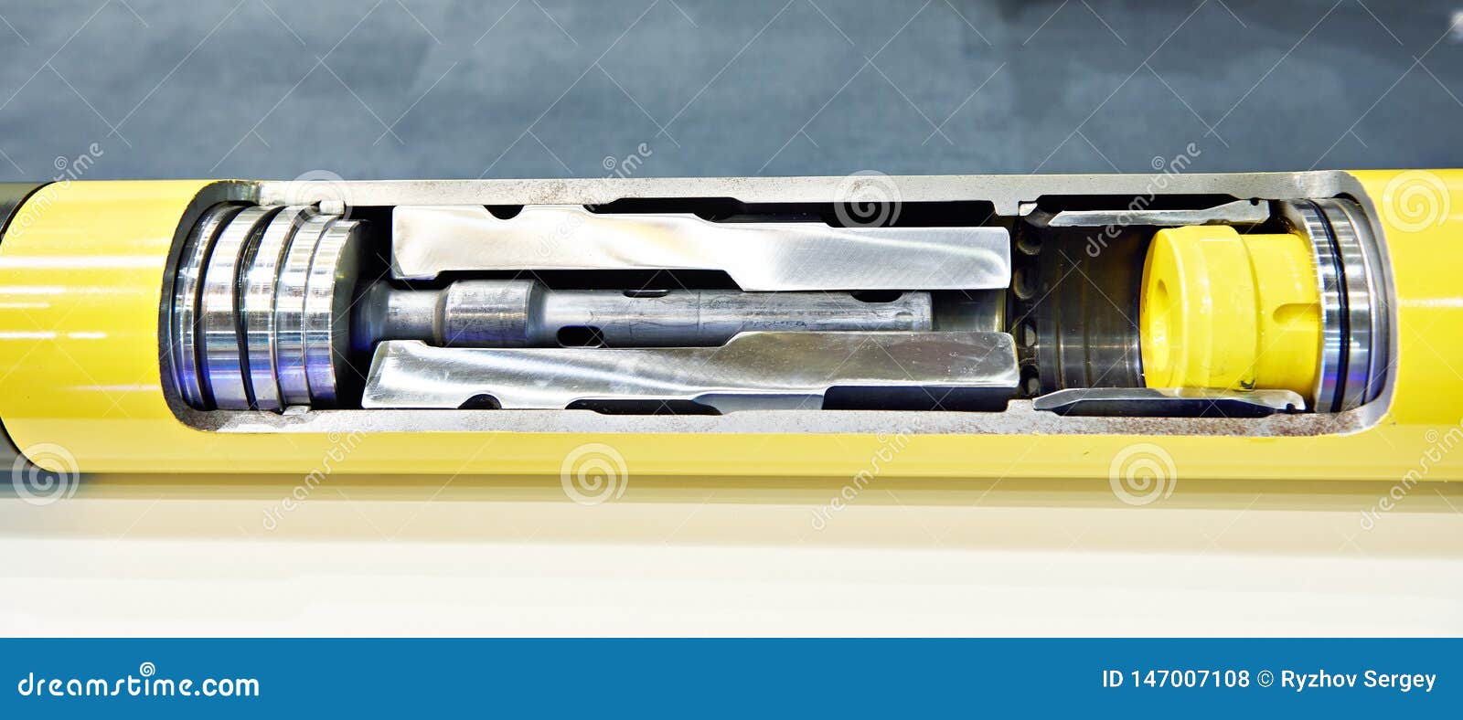 Mining DTH Hammer Cross Section Stock Photo - Image of controlled, tool ...