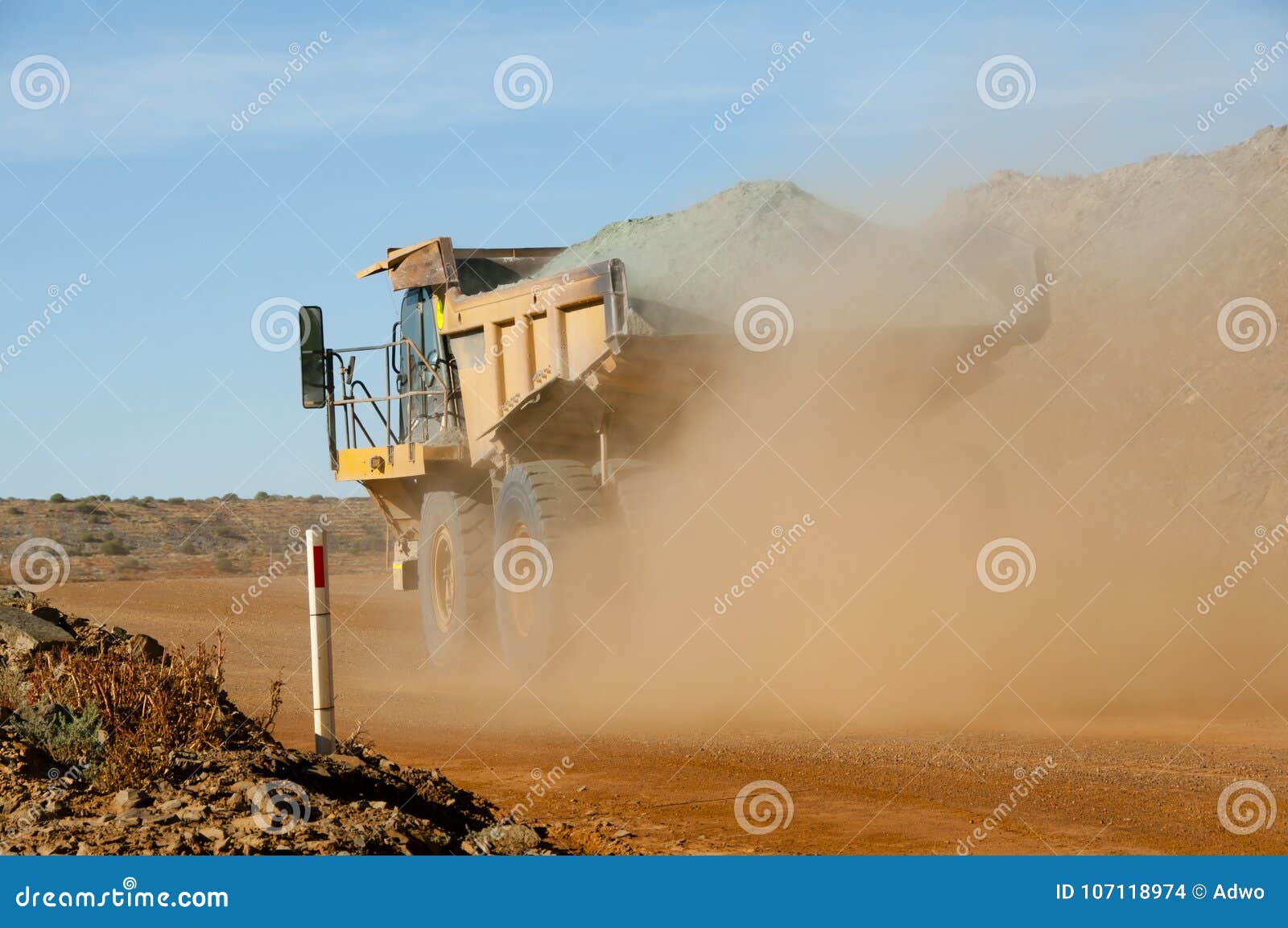 Mining Dump Truck stock photo. Image of stone, heavy - 107118974