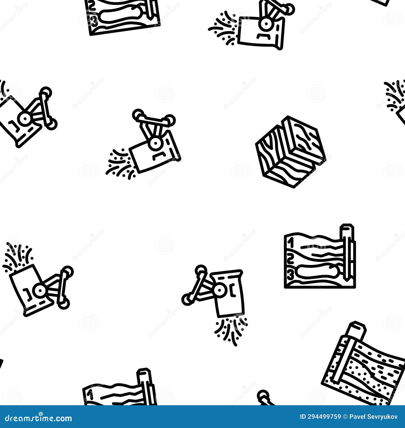 Mining Engineer Industry Seamless Pattern Vector Stock Vector - Illustration of truck, mineral ...