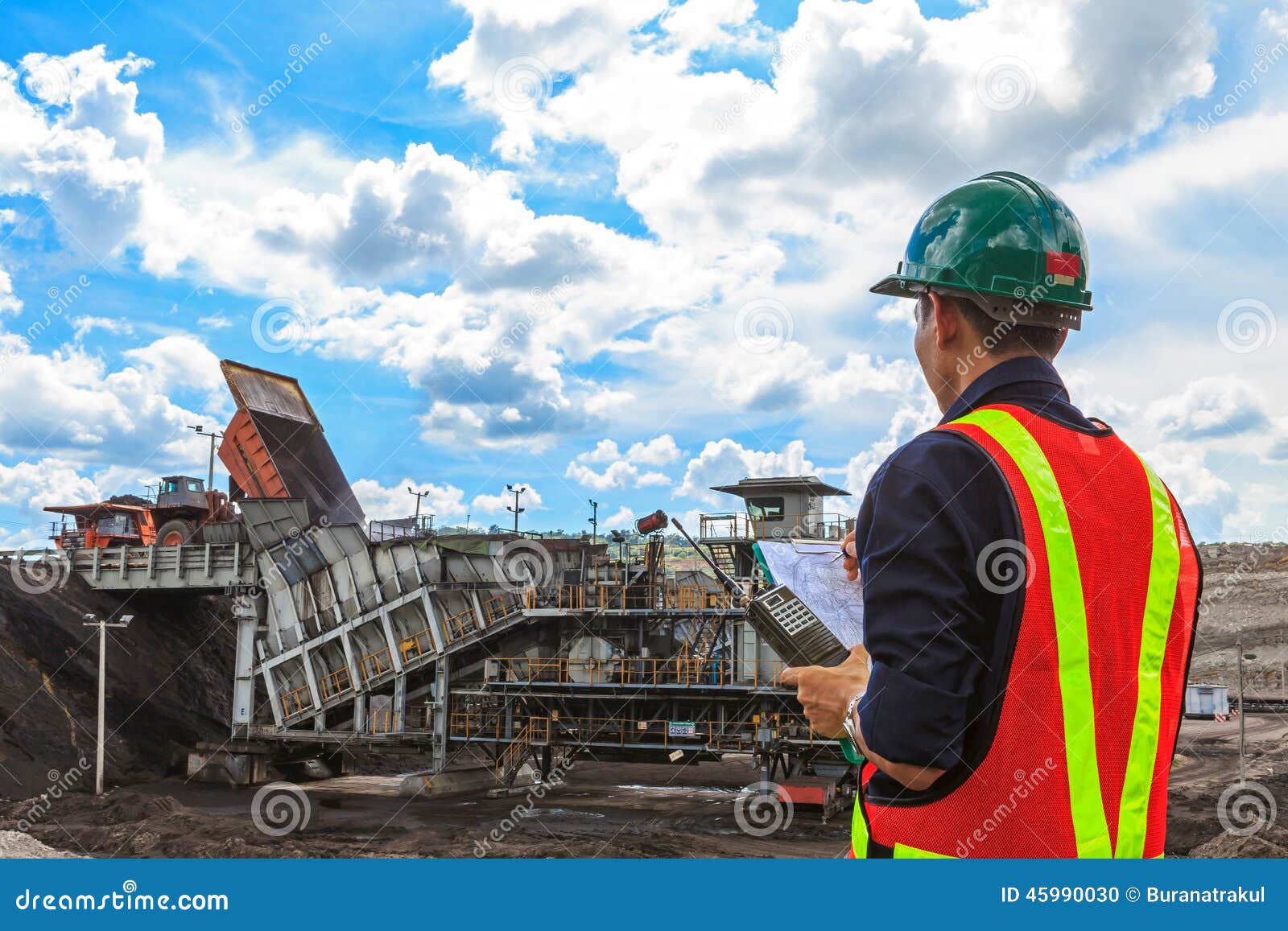 Mining Engineer stock photo. Image of industrial, dust - 45990030