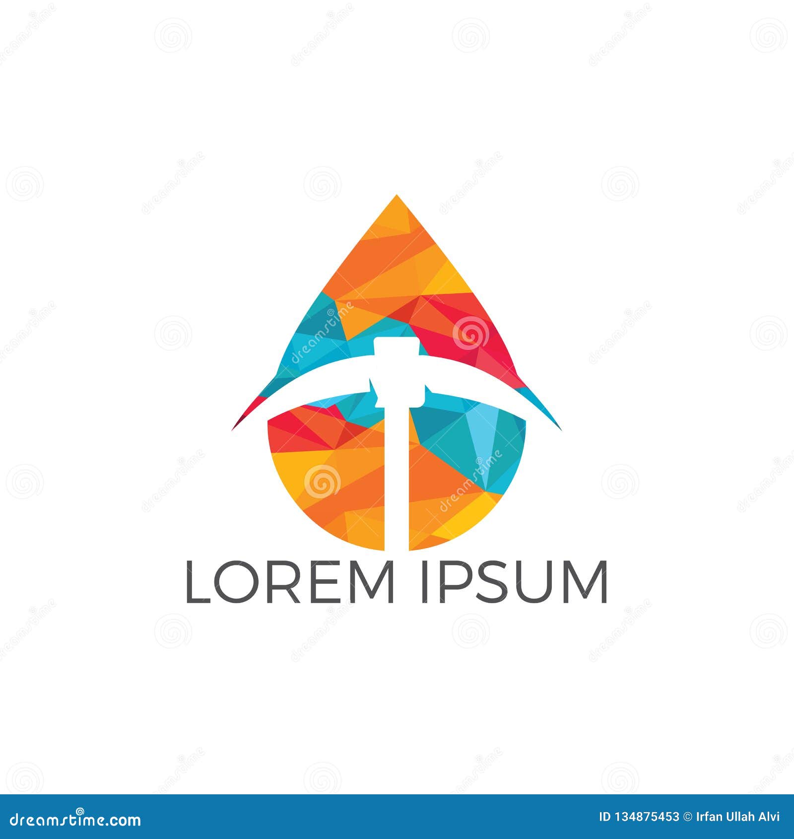 Mining Engineering Solution Logo Design. Stock Vector - Illustration of ...