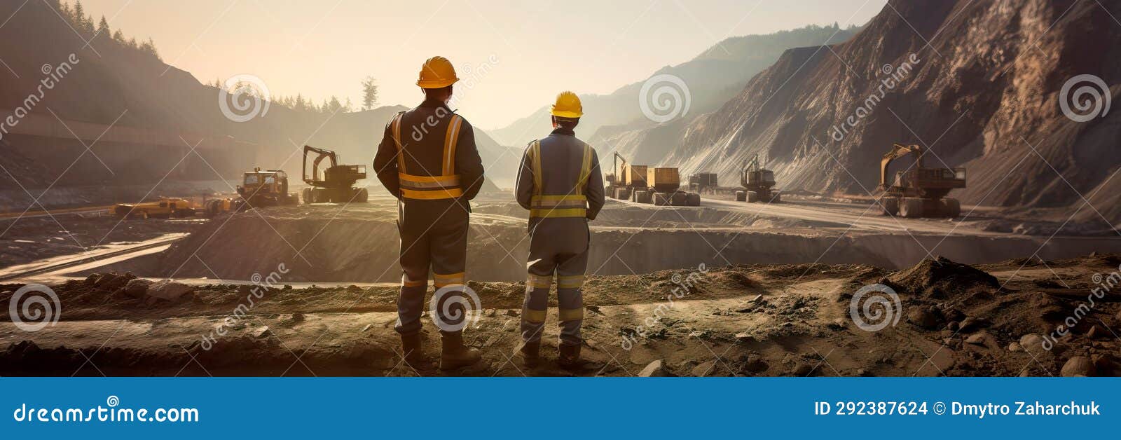 Mining Engineers and Geologists Studying Rock Formations, Conducting ...