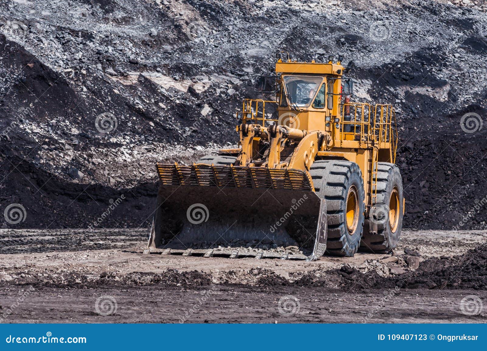 Coal Production, Cranes And Coal Loading At The Port Terminal ...