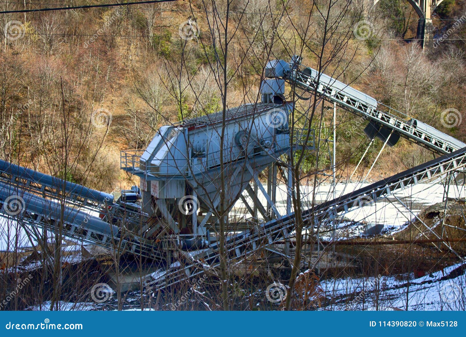 Mining Equipment in Mountains. Stock Photo - Image of coalmine ...