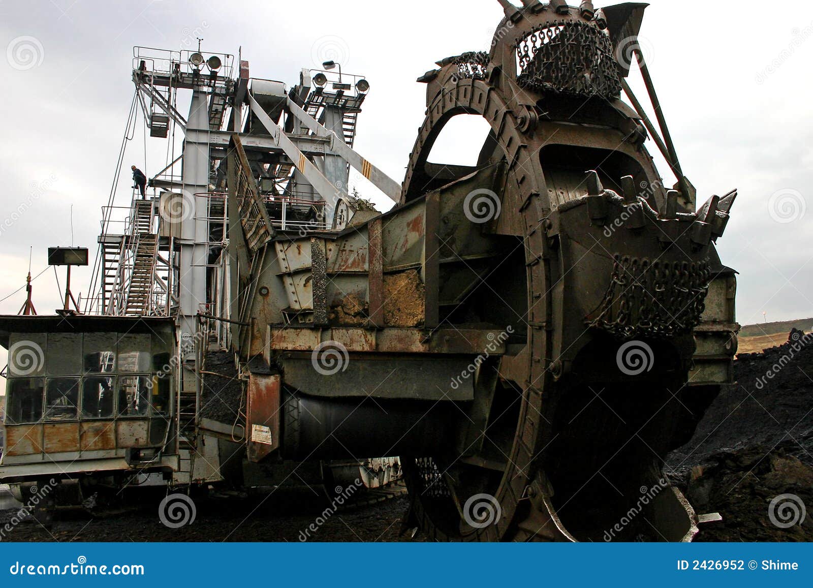 Mining excavator stock photo. Image of metal, construction - 2426952