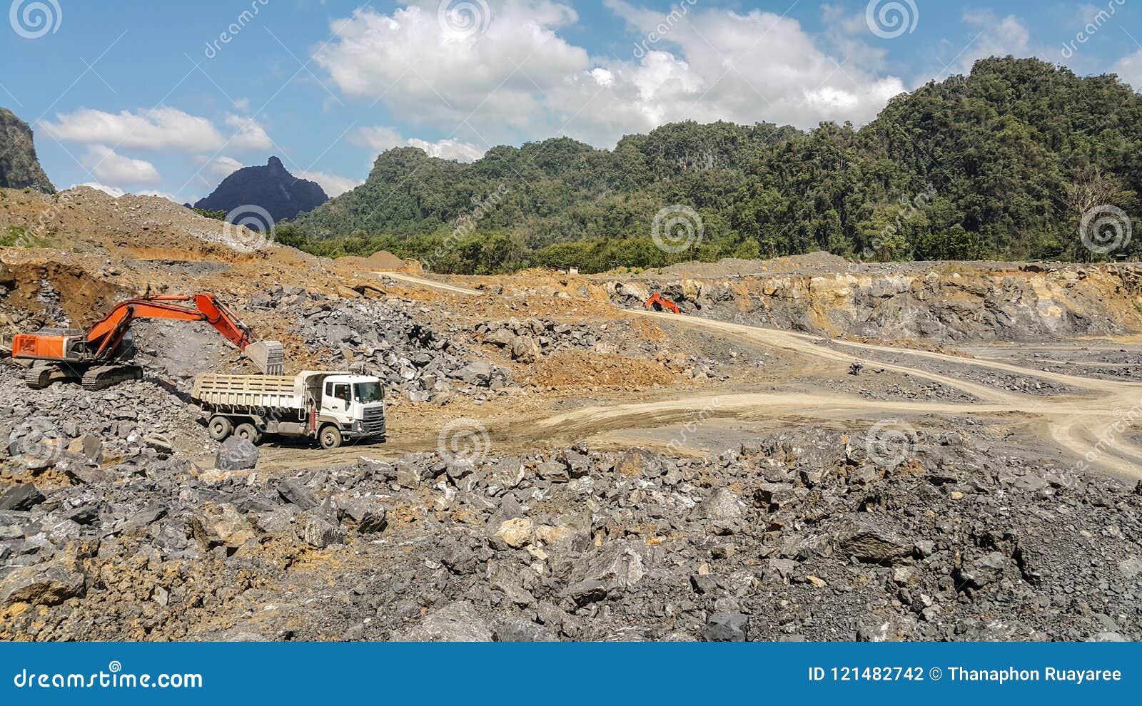 Mining is the Extraction of Valuable Minerals from the Earth. Stock ...