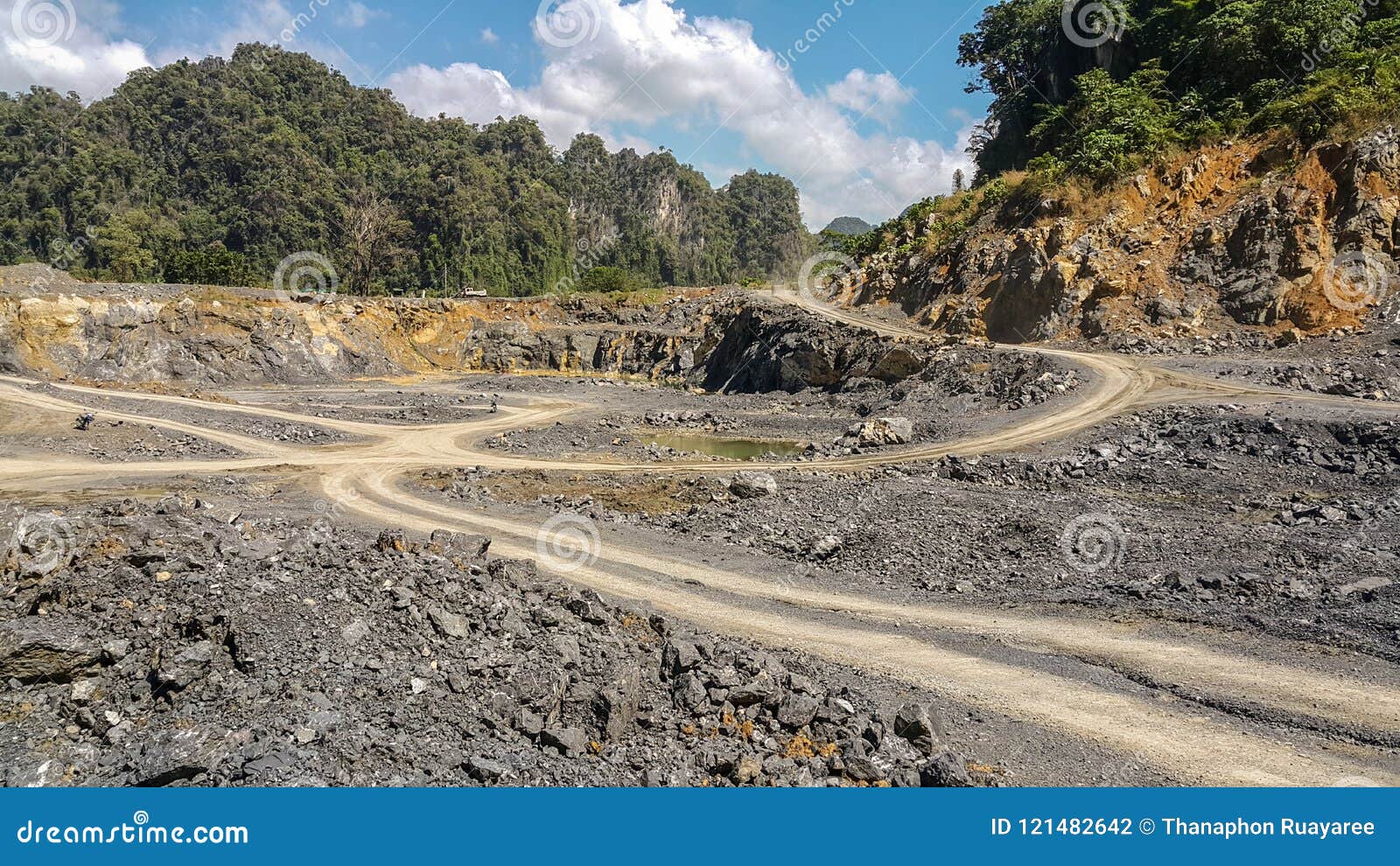 Mining is the Extraction of Valuable Minerals from the Earth. Stock ...