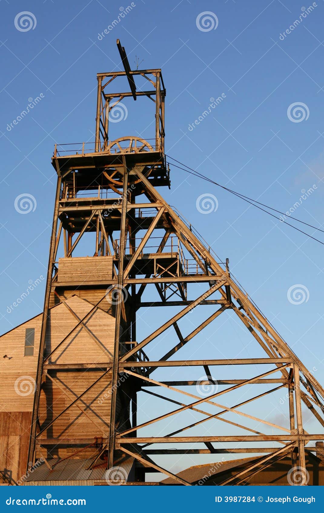 Mining Headframe stock photo. Image of historical, mineral - 3987284