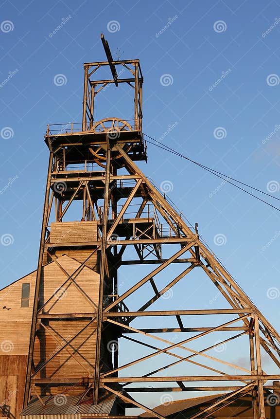 Mining Headframe stock photo. Image of historical, mineral - 3987284