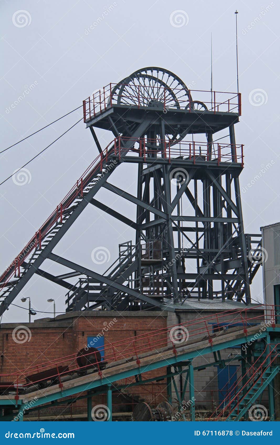 Mining Headstocks. stock photo. Image of wheel, headstocks - 67116878