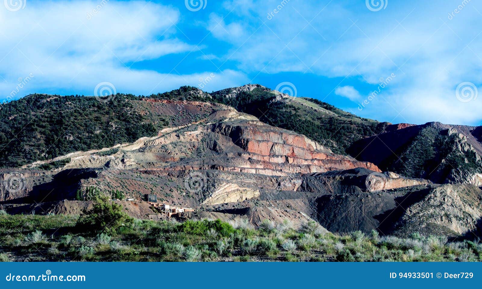 Mining Hillside stock image. Image of hillside, economy - 94933501