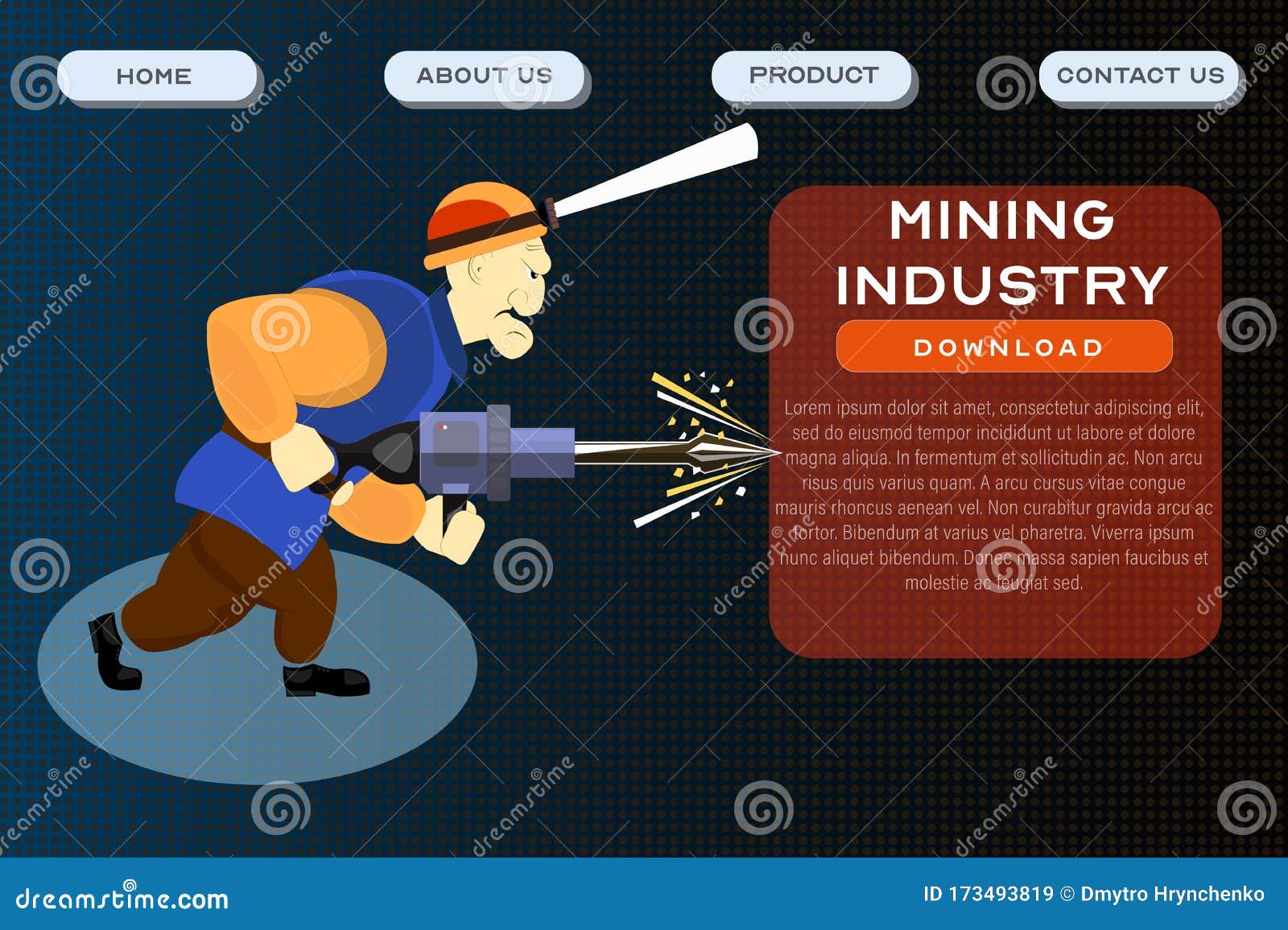 Mining Industry Site Template. Application and Software Development ...