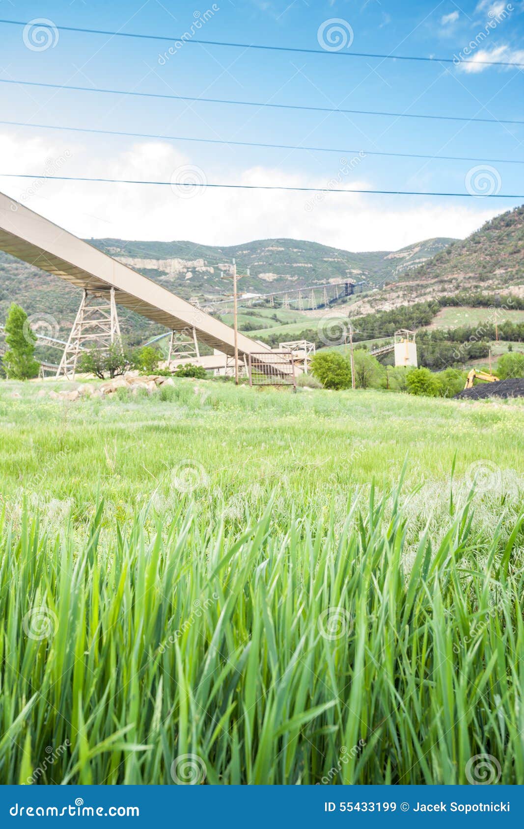 Mining infrastructure stock image. Image of copy, coal - 55433199