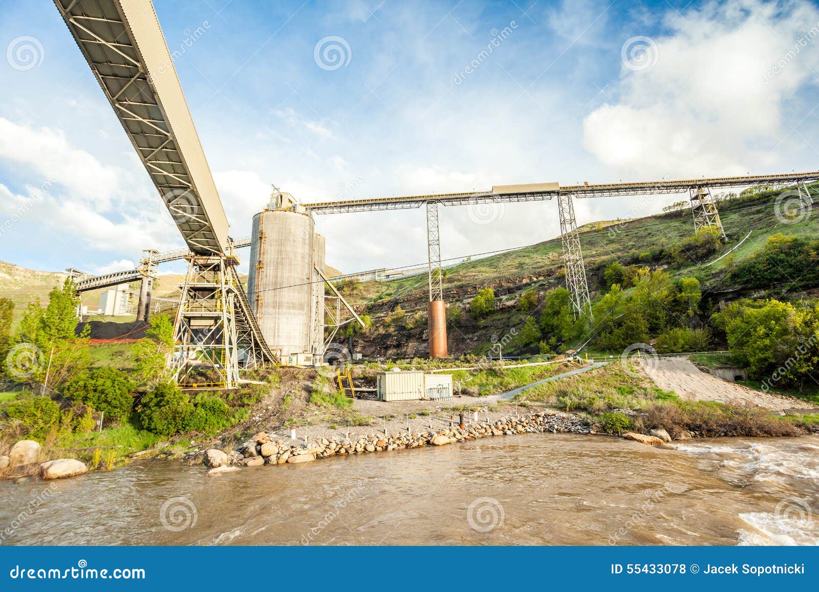 Mining infrastructure stock photo. Image of silver, colorado - 55433078