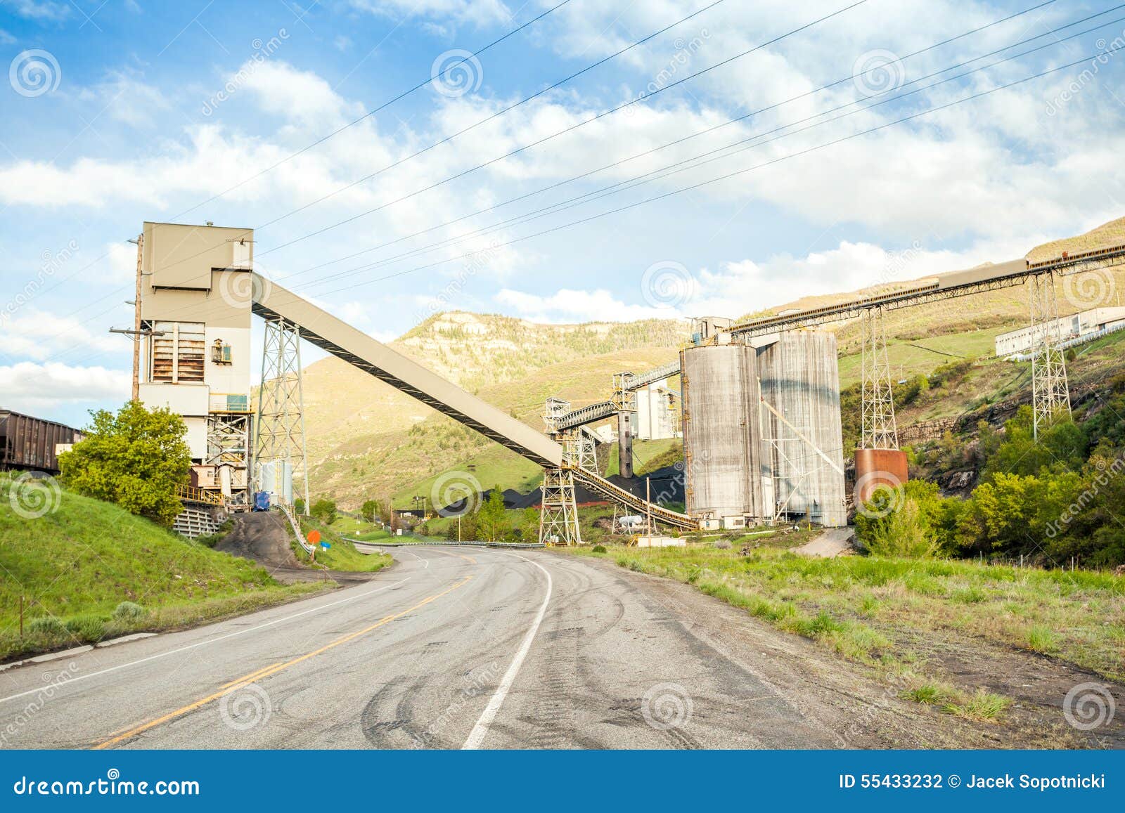 Mining infrastructure stock photo. Image of construction - 55433232