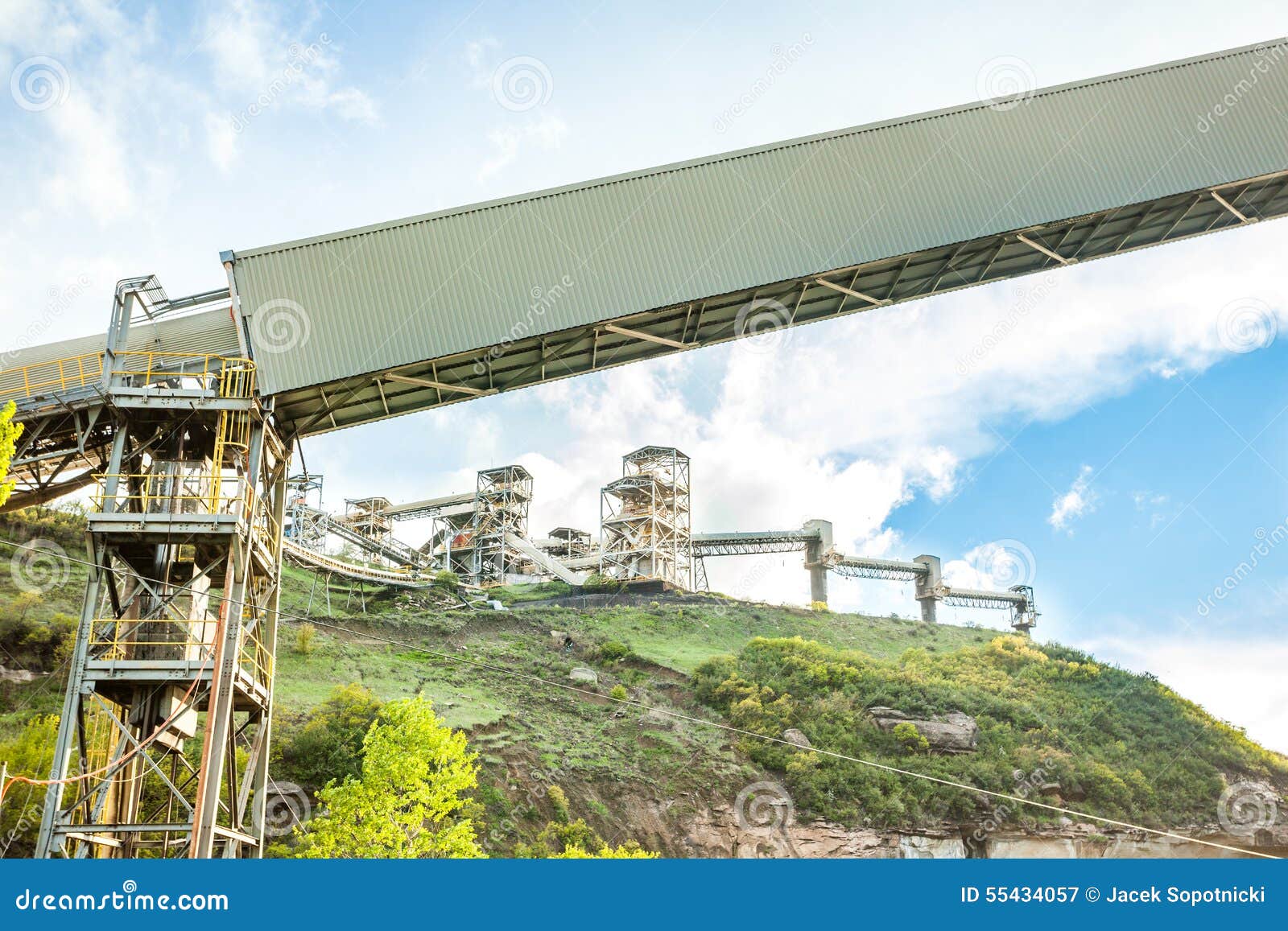 Mining infrastructure stock image. Image of fossil, industrial - 55434057